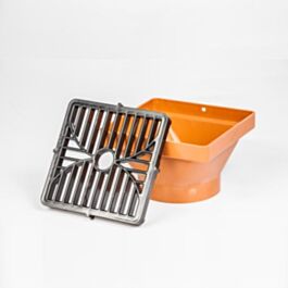 Buy Pipelife 110mm Brown Gully Trap Hopper