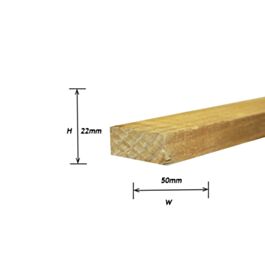Buy 22mmX50mm (2x1) Rough Treated Timber Online! Fast