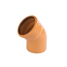 Wavin Sewer Bend 4" (110mm) 45° Single Socket