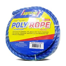 Buy Safeline 12mm Polypropylene Blue Rope 30M