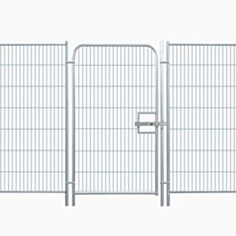 Blok & Mesh Pedestrian Gate With Latchpole